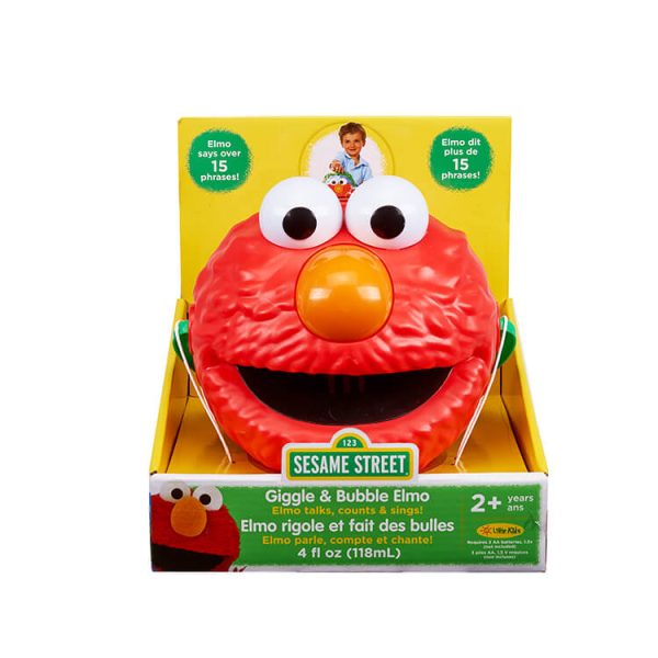 SESAME STREET® GIGGLE & BUBBLE ELMO | Little Kids, Inc.